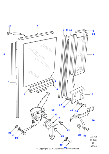 MXC5834 - Land Rover Channel-vertical drain | Jaguar Land Rover Classic ...