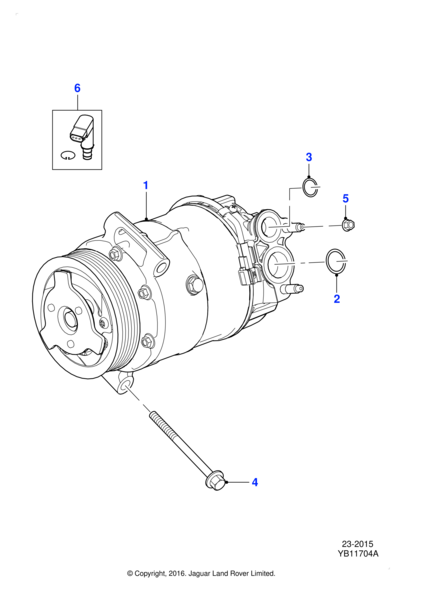 C2Z29597 - Jaguar Compressor assembly | Jaguar Land Rover Classic Parts