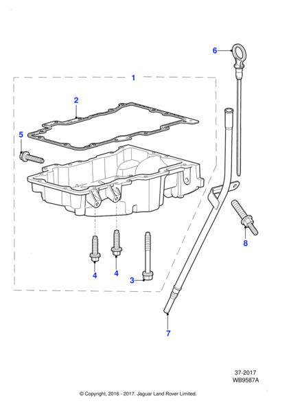 C2S43269 - Jaguar Engine oil sump pan | Jaguar Land Rover Classic Parts