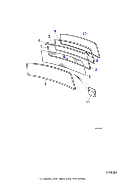 BAC1023 - Jaguar Joint clip | Jaguar Land Rover Classic Parts