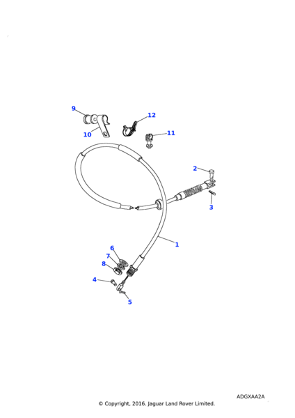 NTC9360 - Land Rover Cable assembly accelerator | Jaguar Land Rover ...