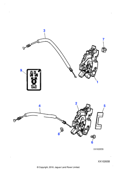 C2C30690 - Jaguar Door latch | Jaguar Land Rover Classic Parts