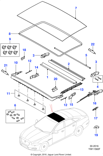 C2D30281 - Jaguar Sliding block | Jaguar Land Rover Classic Parts