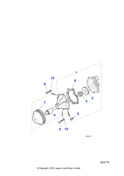 EBC10967 - Jaguar Water pump | Jaguar Land Rover Classic Parts