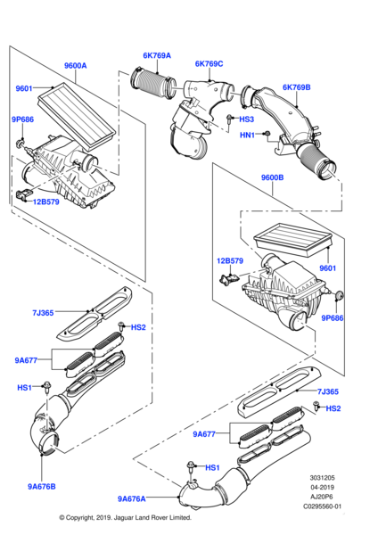 LR145209 - Land Rover Duct - Air | Jaguar Land Rover Classic Parts