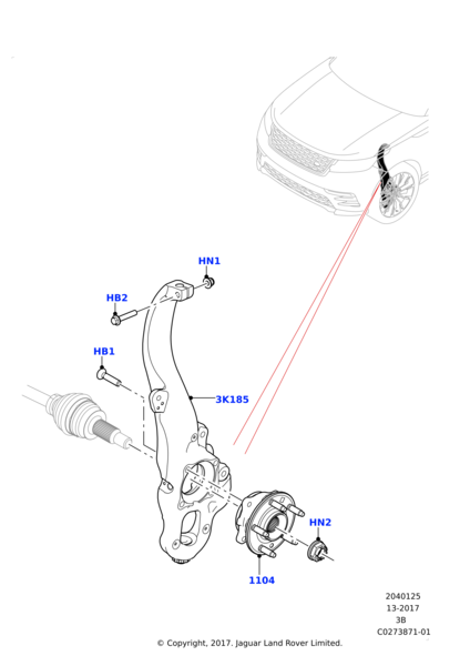 LR100039 - Land Rover Bolt | Jaguar Land Rover Classic Parts