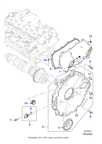 JDE38572 - Jaguar Engine cover | Jaguar Land Rover Classic Parts
