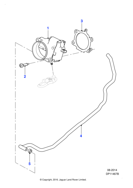AJ813614 - Jaguar Hose | Jaguar Land Rover Classic Parts