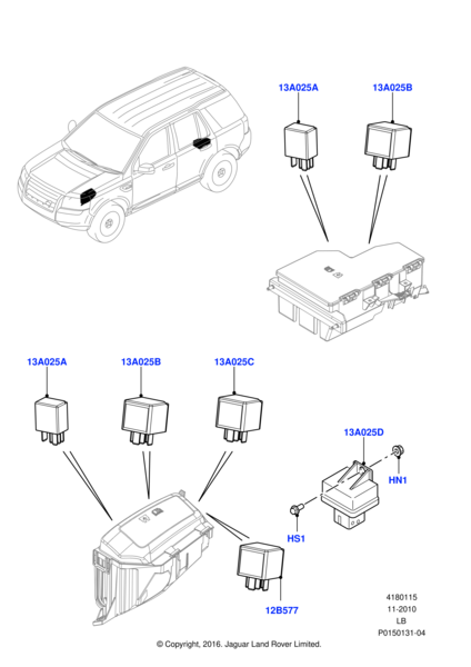 LR001206 - Land Rover Relay | Jaguar Land Rover Classic Parts
