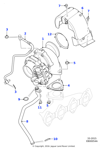 JDE39467 - Jaguar Turbocharger | Jaguar Land Rover Classic Parts