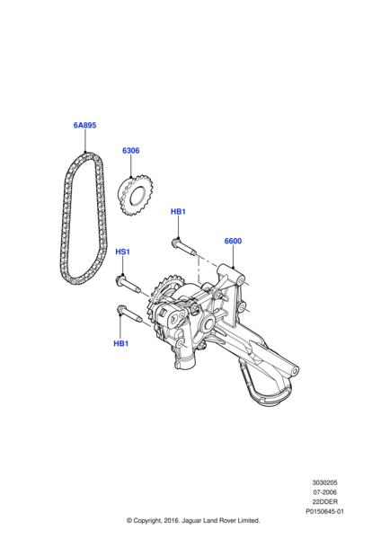 LR022455 - Land Rover Pump - Oil | Jaguar Land Rover Classic Parts