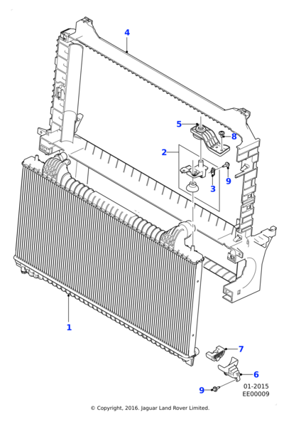 T2H3339 - Jaguar Radiator | Jaguar Land Rover Classic Parts