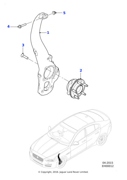 T2H42050 - Jaguar Hub and bearing | Jaguar Land Rover Classic Parts