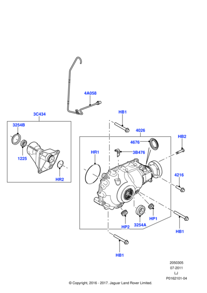 TZZ000050 - Land Rover Hub And Bearing - Wheel | Jaguar Land Rover ...