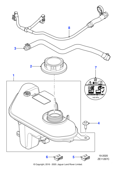 C2Z4547 - Jaguar Bleed hose | Jaguar Land Rover Classic Parts