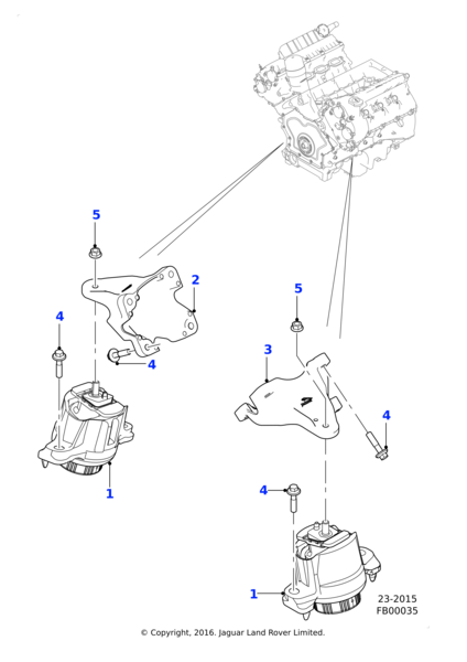 T4A1060 - Jaguar Engine mounting | Jaguar Land Rover Classic Parts
