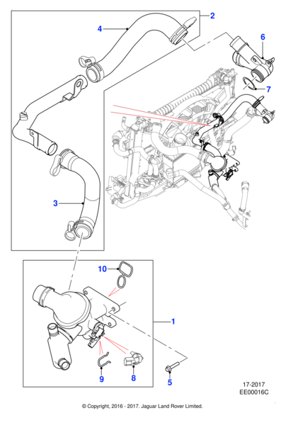 JDE39871 - Jaguar Thermostat | Jaguar Land Rover Classic Parts