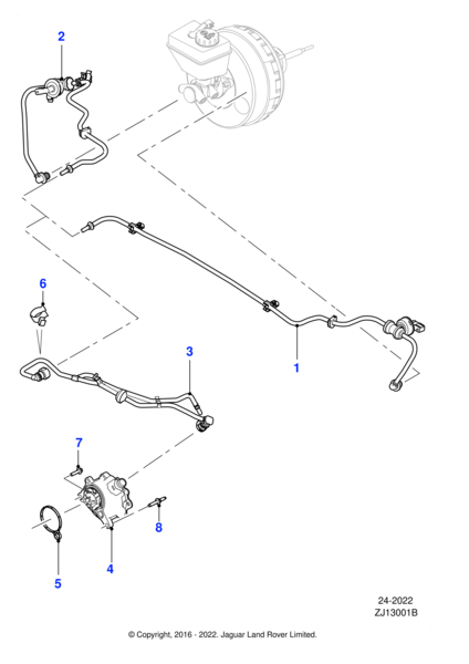 C2Z18217 - Jaguar Vacuum pipe | Jaguar Land Rover Classic Parts
