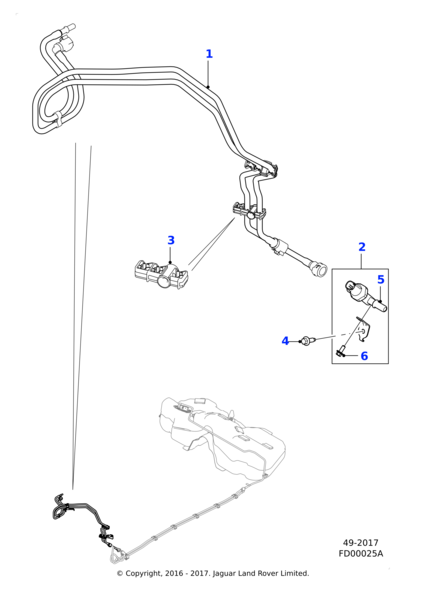 T2H19878 - Jaguar Fuel pressure sensor | Jaguar Land Rover Classic Parts