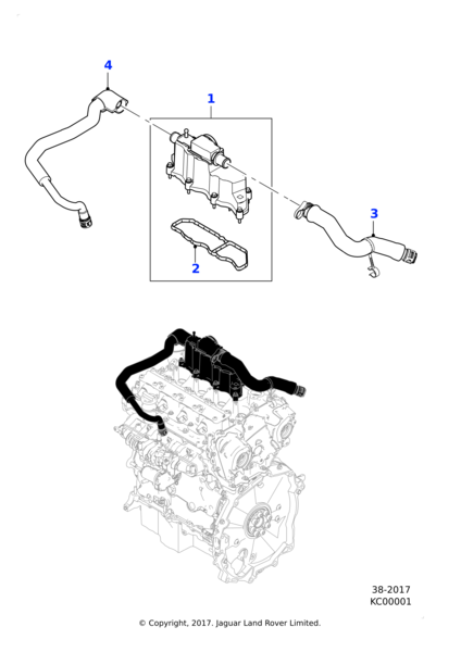 JDE40122 - Jaguar Ventilation cover | Jaguar Land Rover Classic Parts