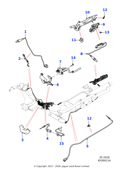 J9C16385 - Jaguar Nitrogen oxide sensor | Jaguar Land Rover Classic Parts