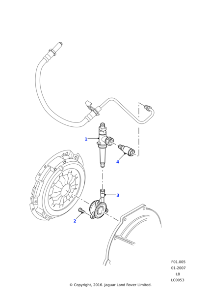 LR068979 - Land Rover Cylinder - Clutch Slave | Jaguar Land Rover ...