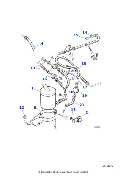 NAB5945AC - Jaguar Purge restrictor | Jaguar Land Rover Classic Parts