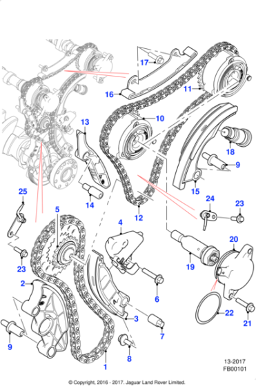 JDE40738 - Jaguar Secondary timing chain | Jaguar Land Rover Classic Parts
