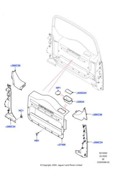 LR130645 - Land Rover Panel - Tailgate Trim | Jaguar Land Rover Classic ...