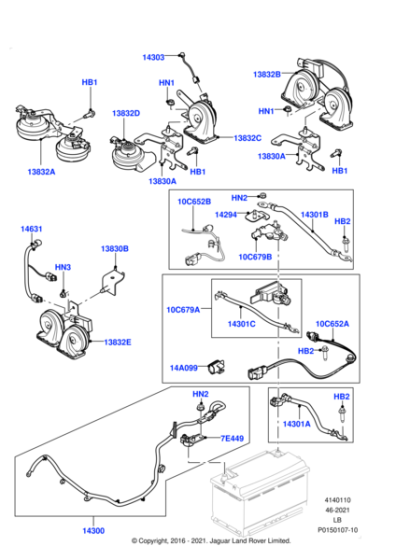 LR051572 - Land Rover Cable - Battery Positive | Jaguar Land Rover ...