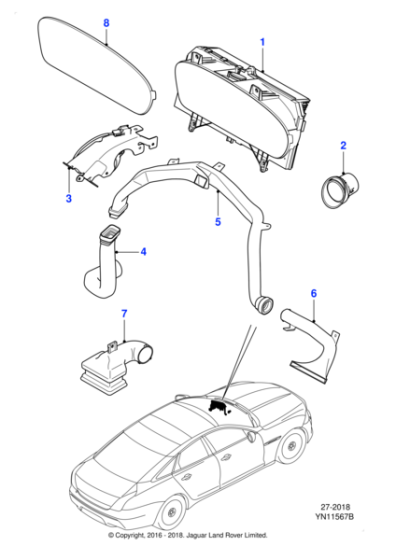 C2D26812 - Jaguar Major instrument pack | Jaguar Land Rover Classic Parts