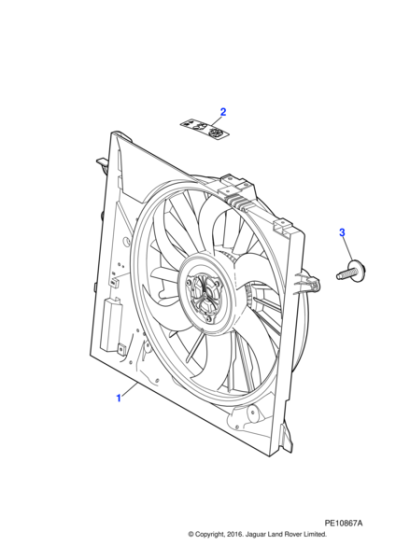 C2D38737 - Jaguar Fan and cowl | Jaguar Land Rover Classic Parts