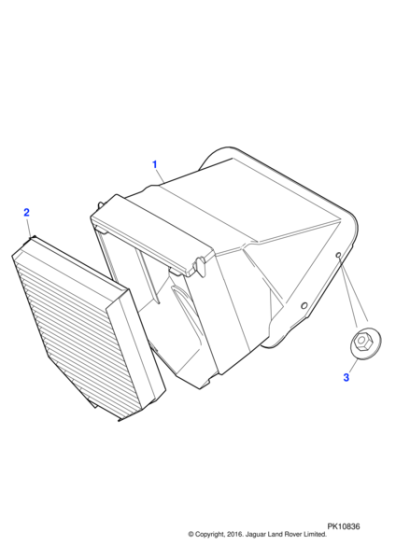 C2P2410 - Jaguar Air particle filter | Jaguar Land Rover Classic Parts