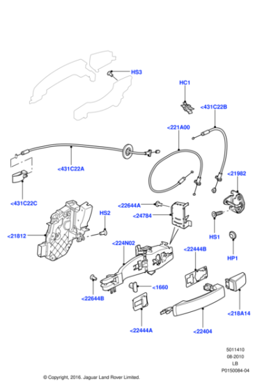 LR067700 - Land Rover Cap - Door Locking Mechanism | Jaguar Land Rover ...