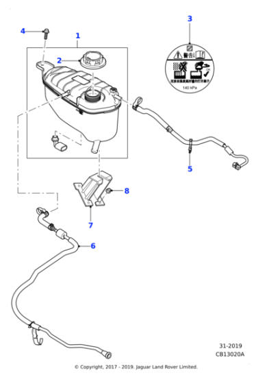 T2R24311 - Jaguar Bleed hose | Jaguar Land Rover Classic Parts