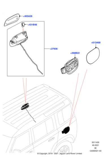 LR129819 - Land Rover Housing - Fuel Tank Filler Pipe | Jaguar Land ...
