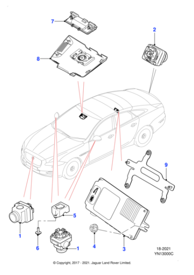 T4N3099 - Jaguar Camera | Jaguar Land Rover Classic Parts