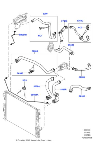 LR000944 - Land Rover Hose - Overflow | Jaguar Land Rover Classic Parts