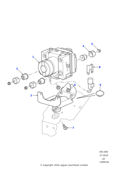 SRB500550 - Land Rover Modulator antilock brakes | Jaguar Land Rover ...