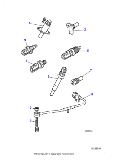 XR822550 - Jaguar Camshaft position sensor | Jaguar Land Rover Classic ...