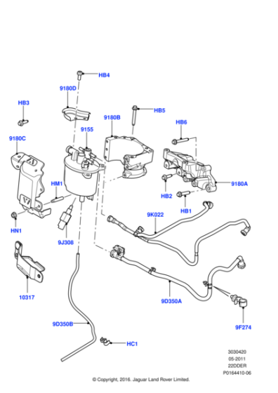 LR023064 - Land Rover Tube - Fuel | Jaguar Land Rover Classic Parts