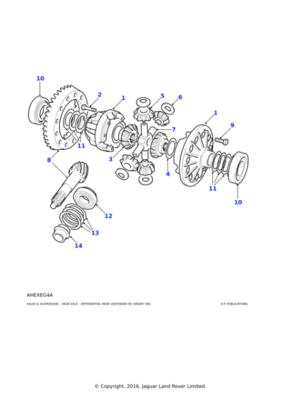 RTC4488 - Land Rover Kit-differential gears | Jaguar Land Rover Classic ...