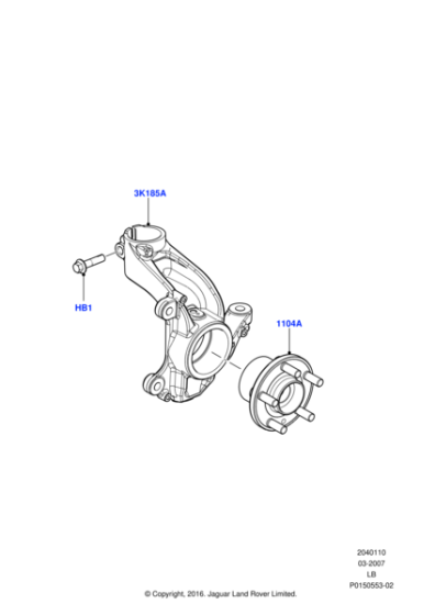 LR003157 - Land Rover Hub - Wheel | Jaguar Land Rover Classic Parts
