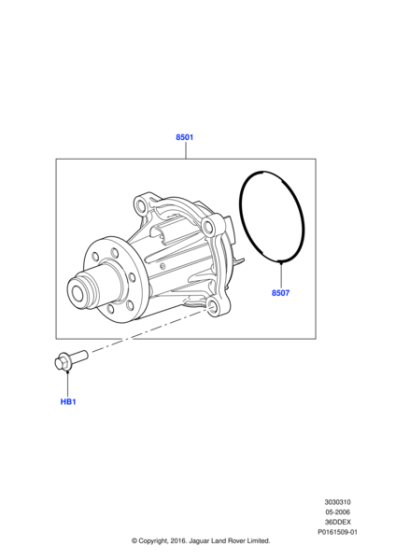 LR008863 - Land Rover Pump - Water | Jaguar Land Rover Classic Parts