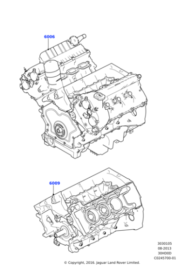 LR080286 - Land Rover Engine - Stripped | Jaguar Land Rover Classic Parts