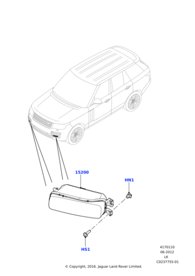 LR080284 - Land Rover Lamp - Fog | Jaguar Land Rover Classic Parts