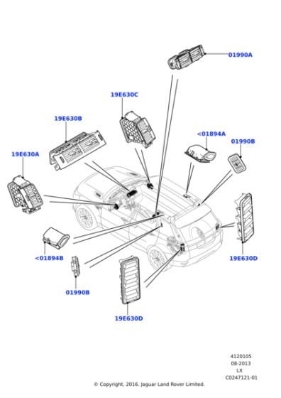 LR109226 - Land Rover Vent | Jaguar Land Rover Classic Parts
