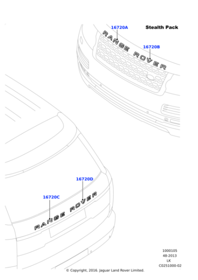LR066625 - Land Rover Name Plate | Jaguar Land Rover Classic Parts