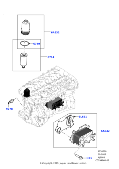 LR133455 - Land Rover Filter - Oil | Jaguar Land Rover Classic Parts