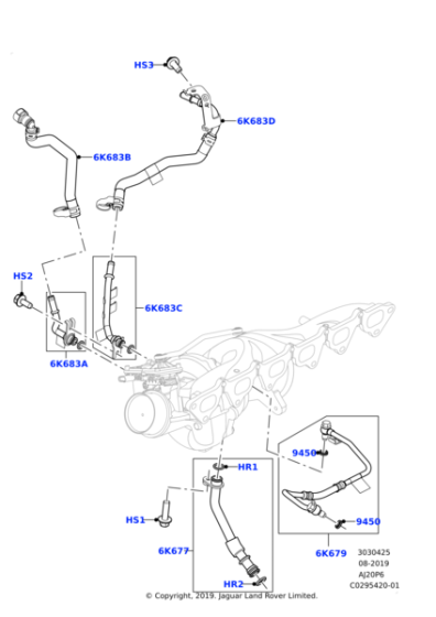 LR121417 - Land Rover Hose | Jaguar Land Rover Classic Parts